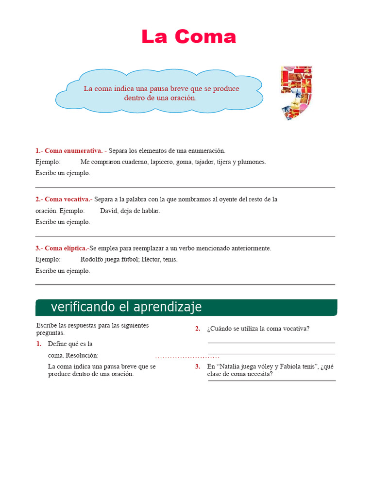 Tipos de Coma y su Uso Correcto | PDF