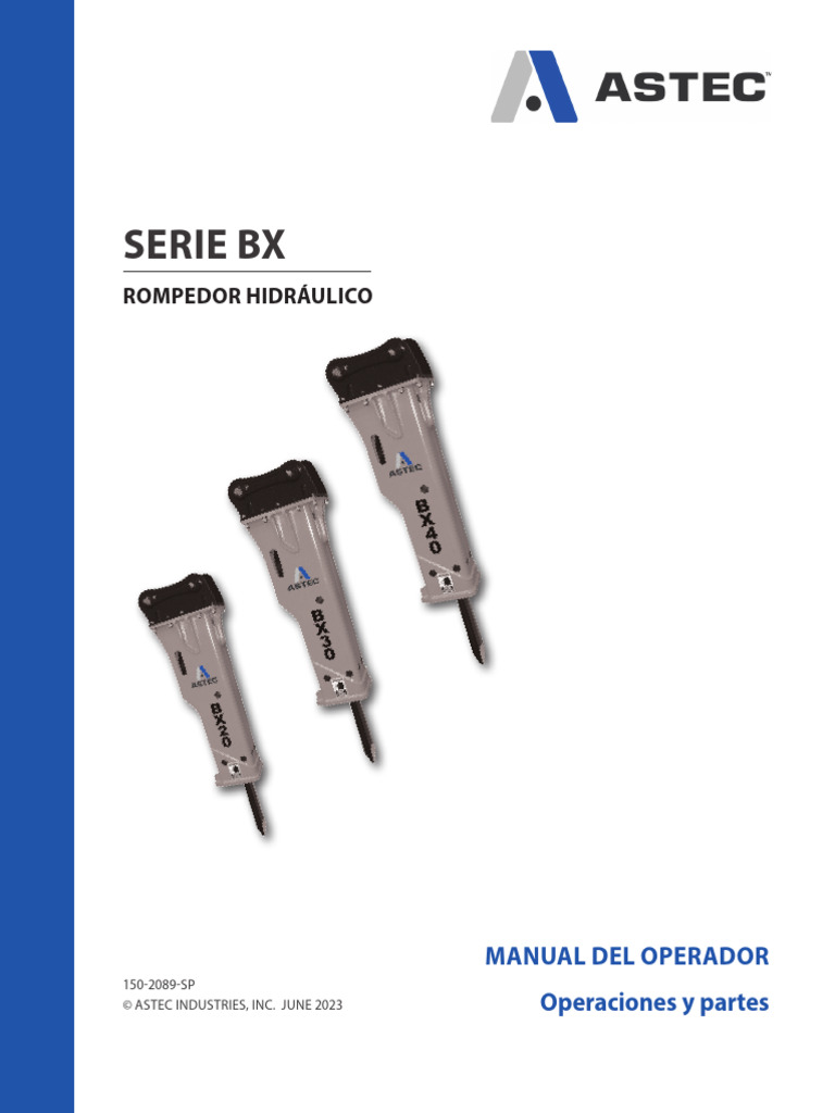 BX Series Owner's Manual SPANISH | PDF | Rodamiento (Mecánico) | Pistón BX Series Owner's Manual SPANISH | PDF | Rodamiento (Mecánico) | Pistón