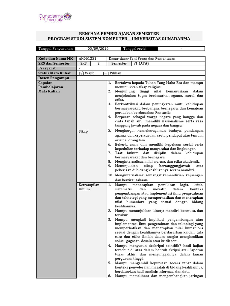 Dasar-Dasar Seni Peran Dan Pementasan | PDF