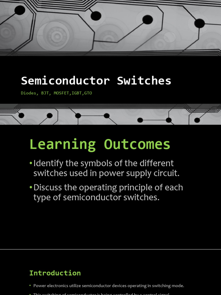 2 Semiconductor Switches Download Free Pdf Bipolar Junction Transistor Field Effect Transistor