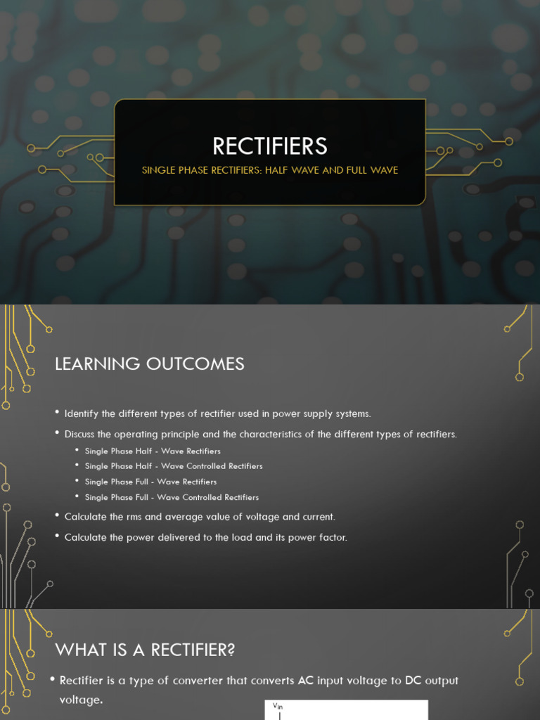 3 Rectifiers | PDF | Rectifier | Root Mean Square