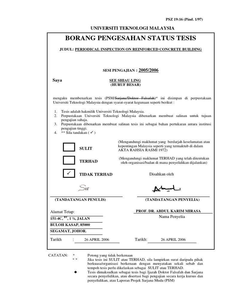 Periodic Structural Inspection (Guide Line & Check List) | PDF | Corrosion | Concrete