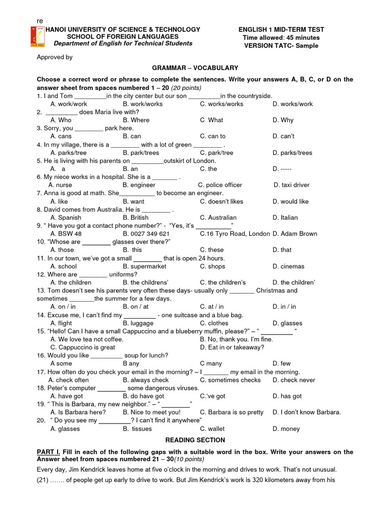 TATC GK Sample | PDF