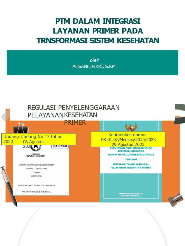 P2PTM Dalam ILP Dan CatPor P2PTM Depok | PDF