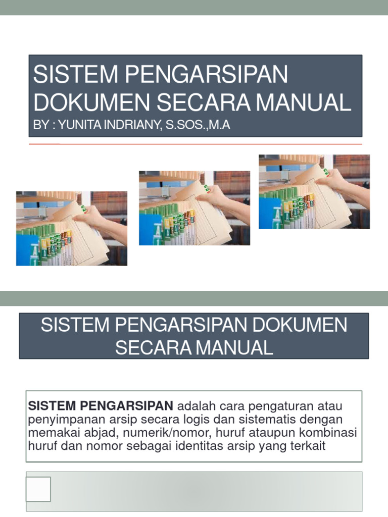 Panduan Sistem Pengarsipan Manual | PDF