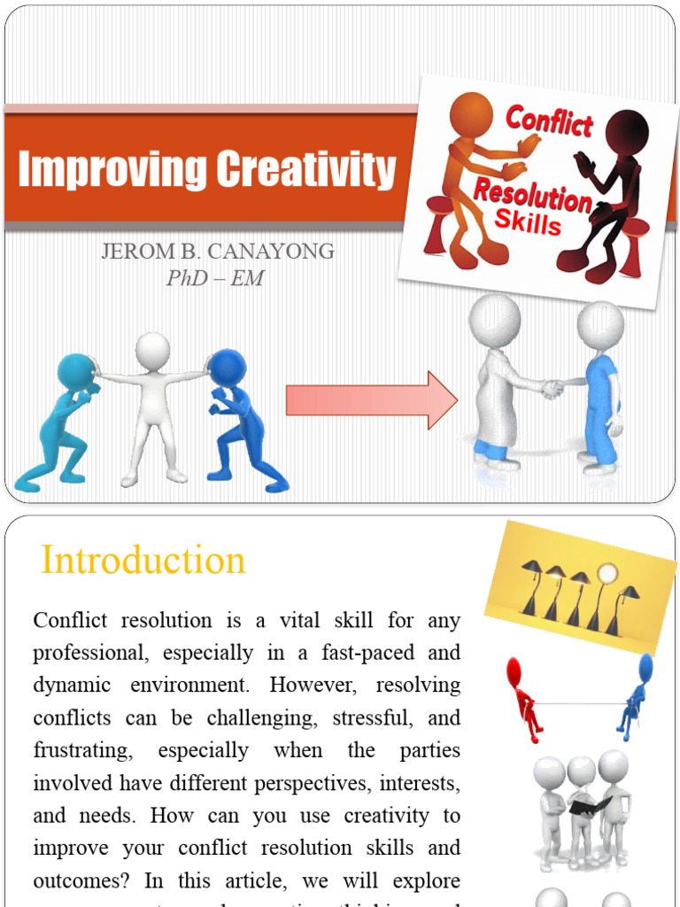 Enhance Conflict Resolution with Creativity | PDF | Creativity ...