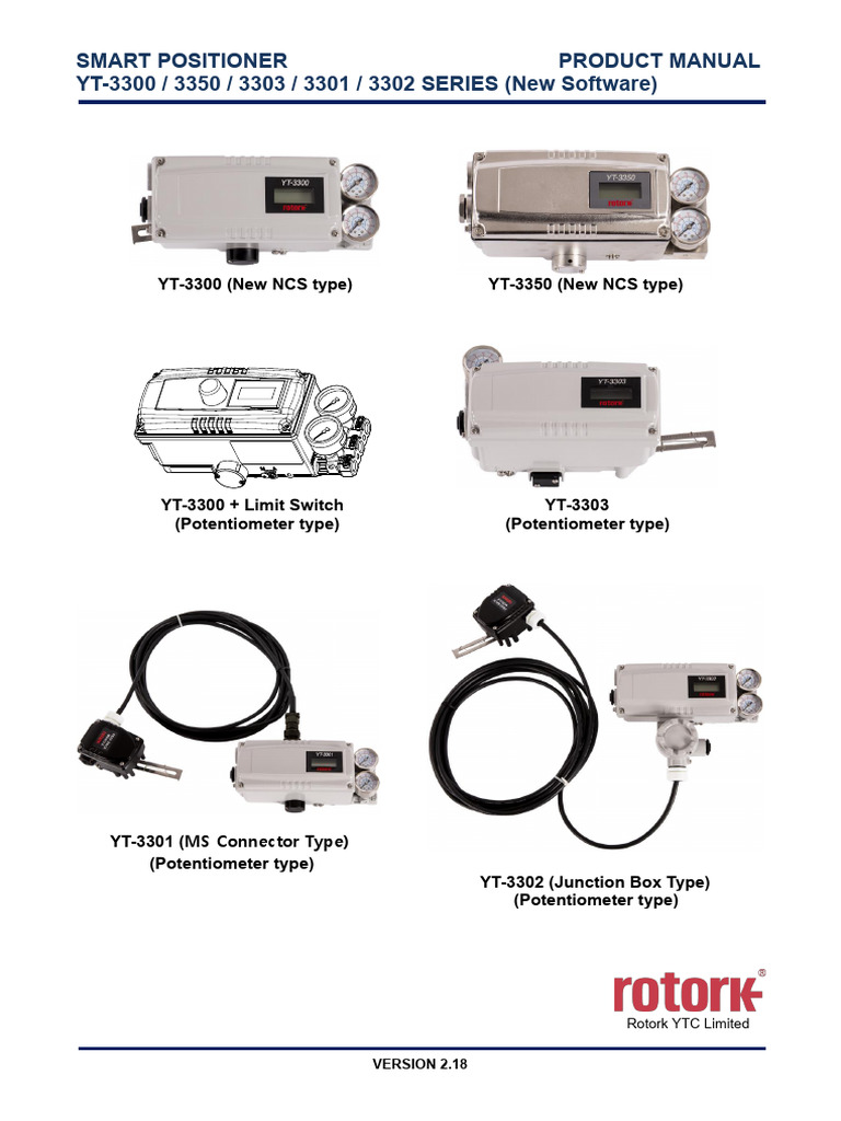Rotork Ytc Smart Positioner | PDF | Switch | Actuator