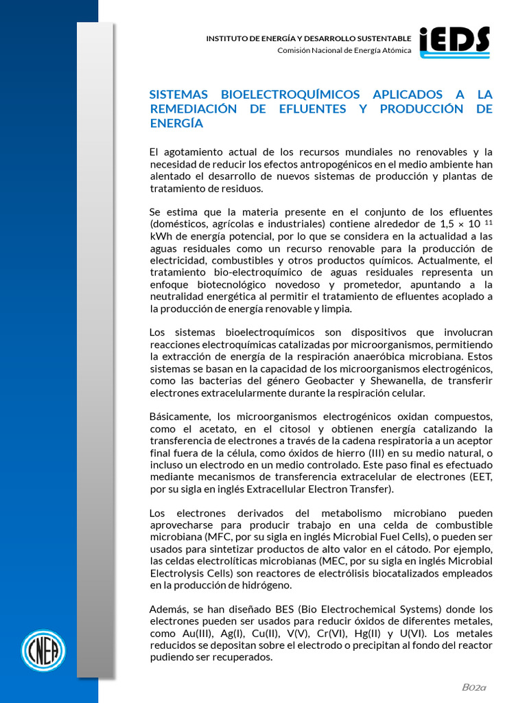 Cnea Ieds Proyecto b02 | PDF | Redox | Respiración celular