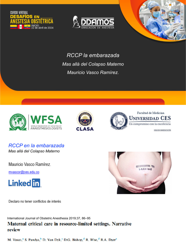 RCCP Embarazada Virtual Peru 2024 | PDF | Ciencias de la Salud | Emergencias Médicas