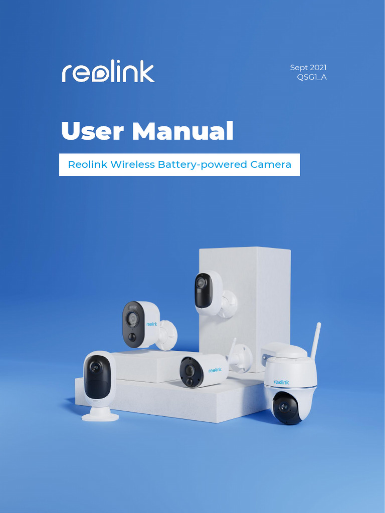 Reolink Wireless Battery Powered Camera User Manual | PDF | Technology & Engineering