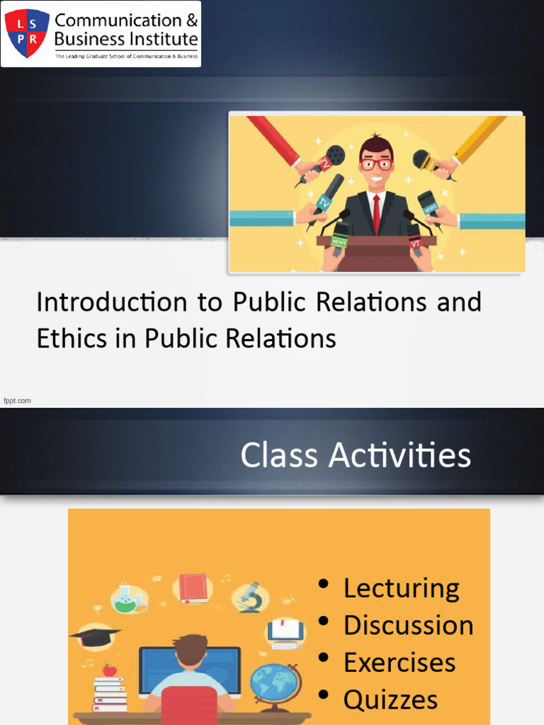 Session 1 Role of PR Ethics - Introduction | PDF | Communication ...