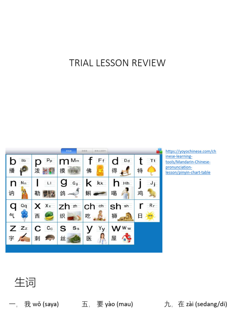 Mandarin Lesson 1 | PDF