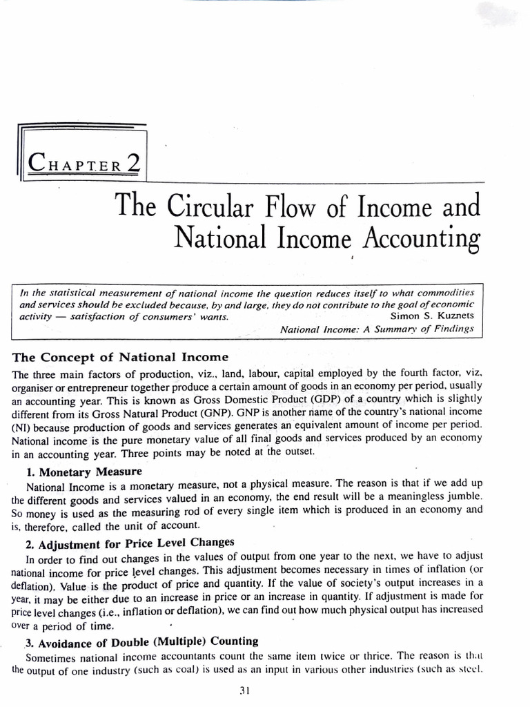The Circular Flow of Income and National Income Accounting | PDF