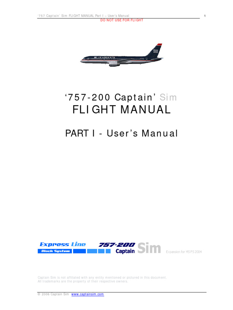 Captain Sim Legendary 757 Manual | PDF | Flight Control Surfaces | Aviation