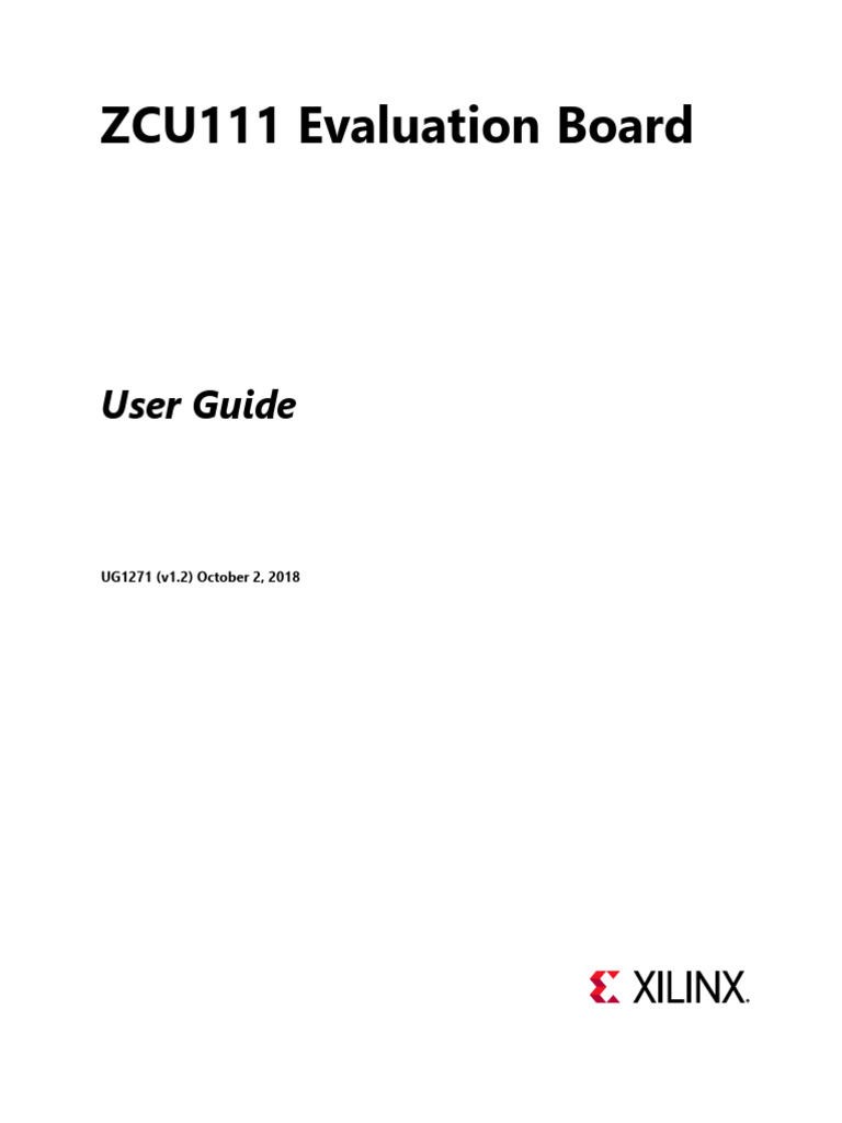ZCU111 Evaluation Board User Guide (UG1271) | PDF | Electrostatic ...