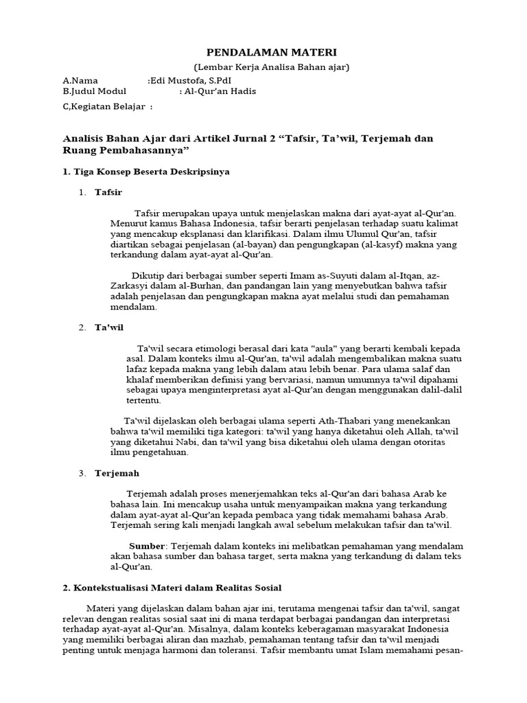 LK - Analisis Modul.4, kb.1, Jurnal.2 | PDF