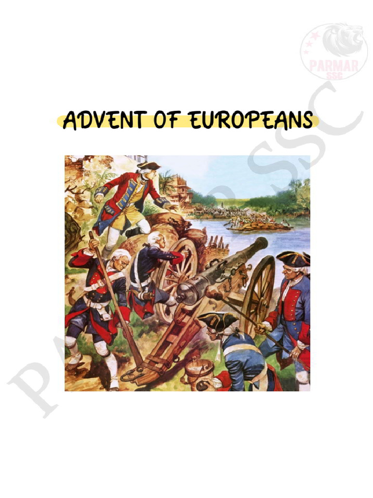 MODERN HISTORY LECTURE 1 Advent of European & Expansion of Britishers | PDF