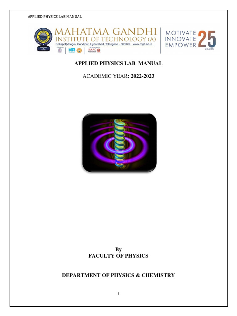 AP Lab Manual MGIT 2022-23 | PDF | Solar Cell | Electrical Network
