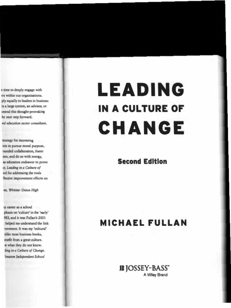 Moral Purpose in Leadership Change | PDF | Leadership | Evolution