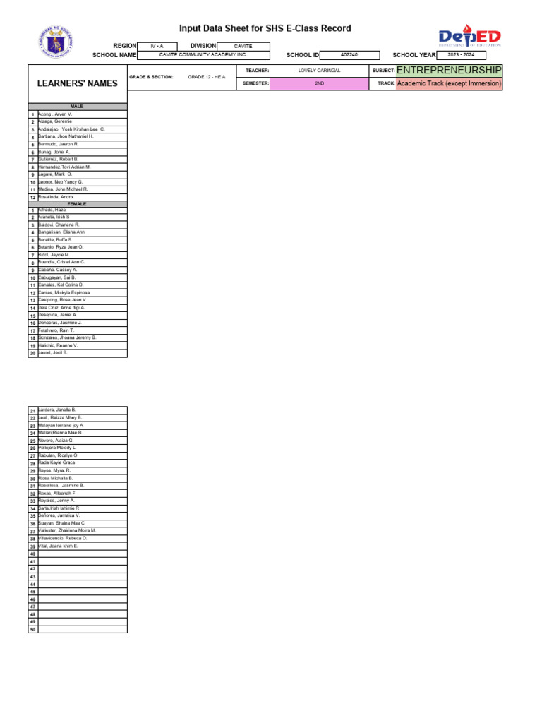 H.E Ecr G12 Final | PDF | Childhood | Human Life Stages