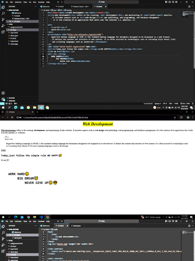 Basic Tags & Tables | PDF