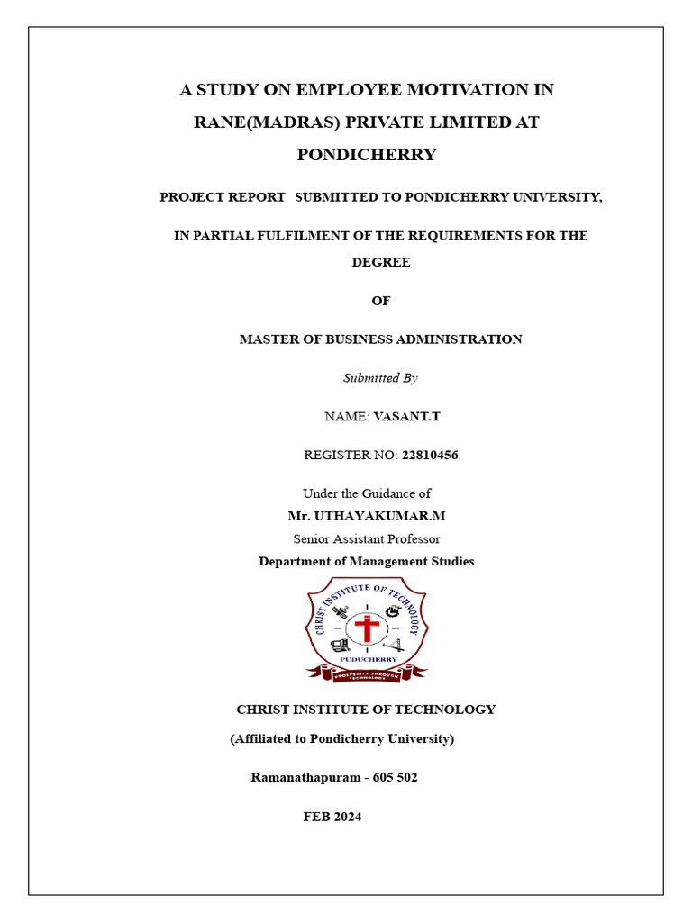 Emply Mot Rane Madras Pvtvlimited | PDF | Brake | Employment