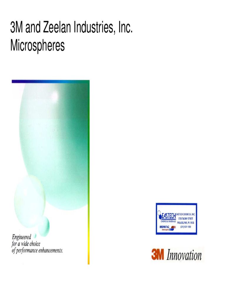 3M Glass Microspheres Overview | PDF | Ceramics | Glasses