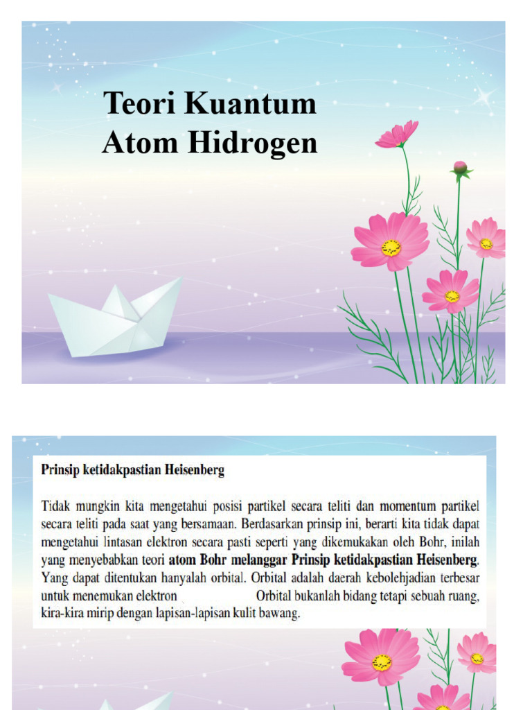 Teori Kuantuk Atom Hidrogen | PDF