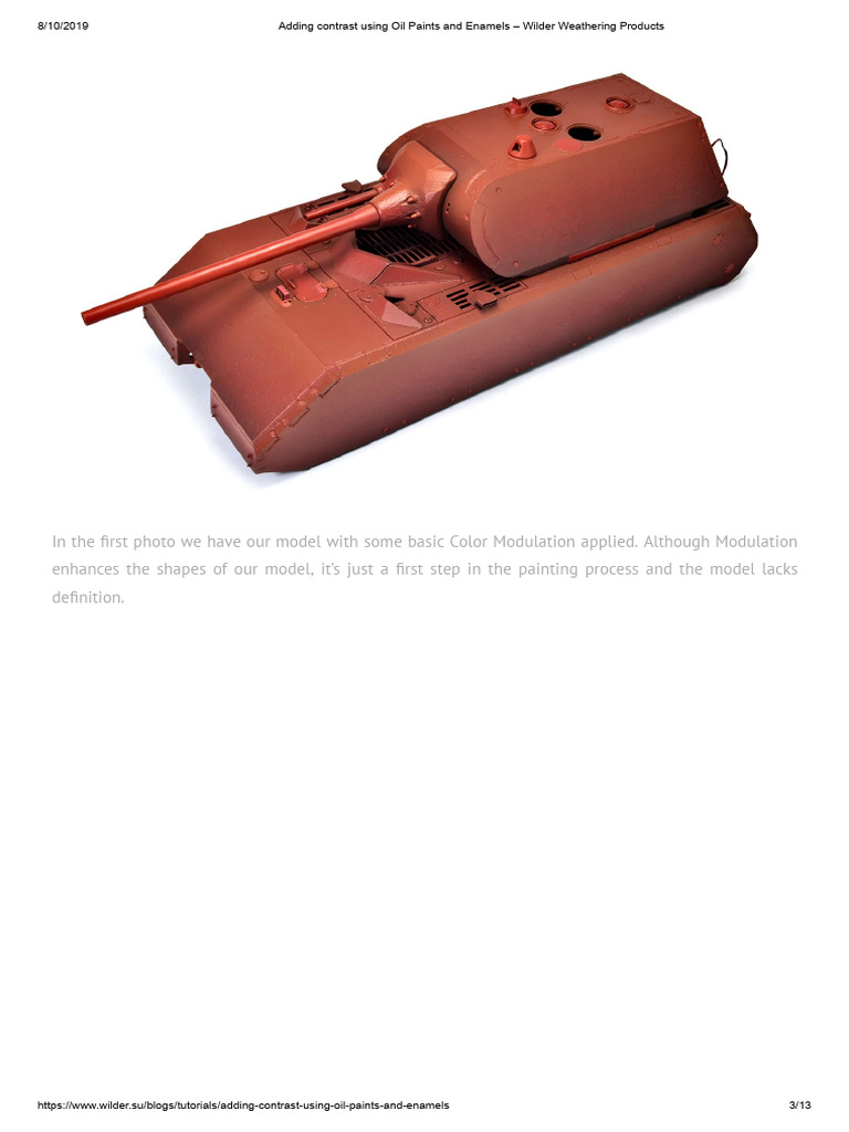 Red Primer - Adding Contrast Using Oil Paints and Enamels - Wilder ...