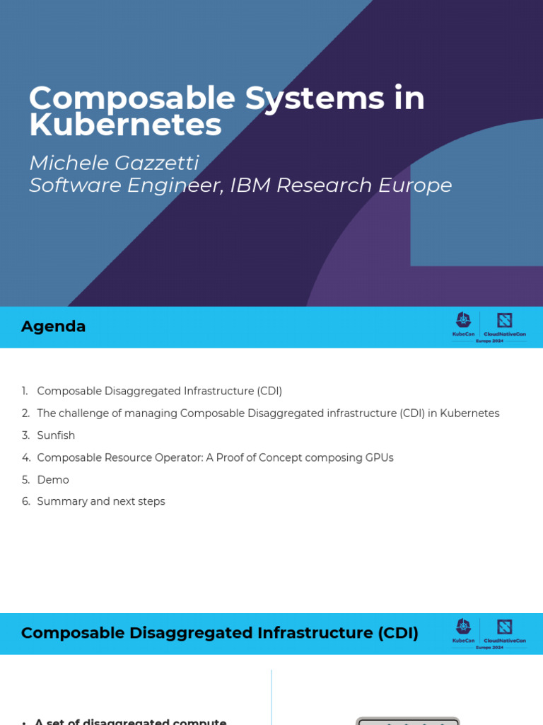 KubeConEU24-Composable Systems in Kubernetes | PDF | Computing ...