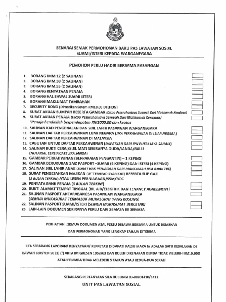 Checklist Buka Fail Woc | PDF