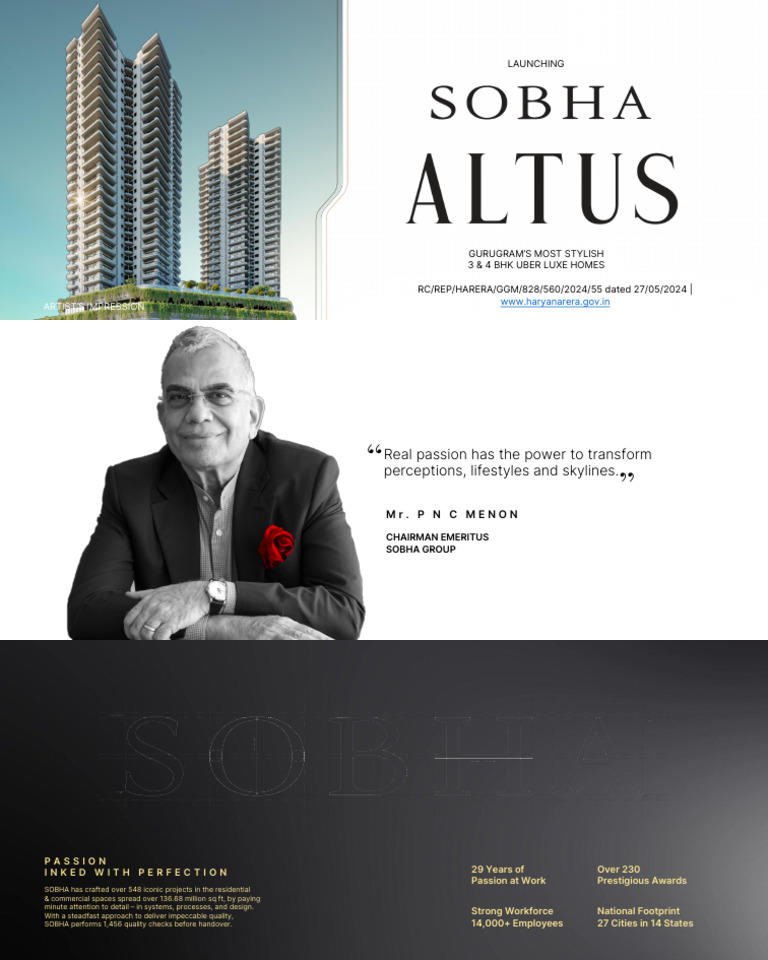Sobha Altus Brochure | PDF | Buildings And Structures