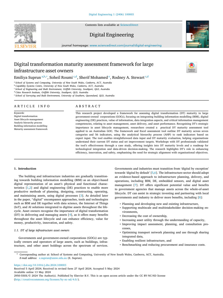 Digital Engineering: Emiliya Suprun, Soheil Roumi, Sherif Mohamed ...