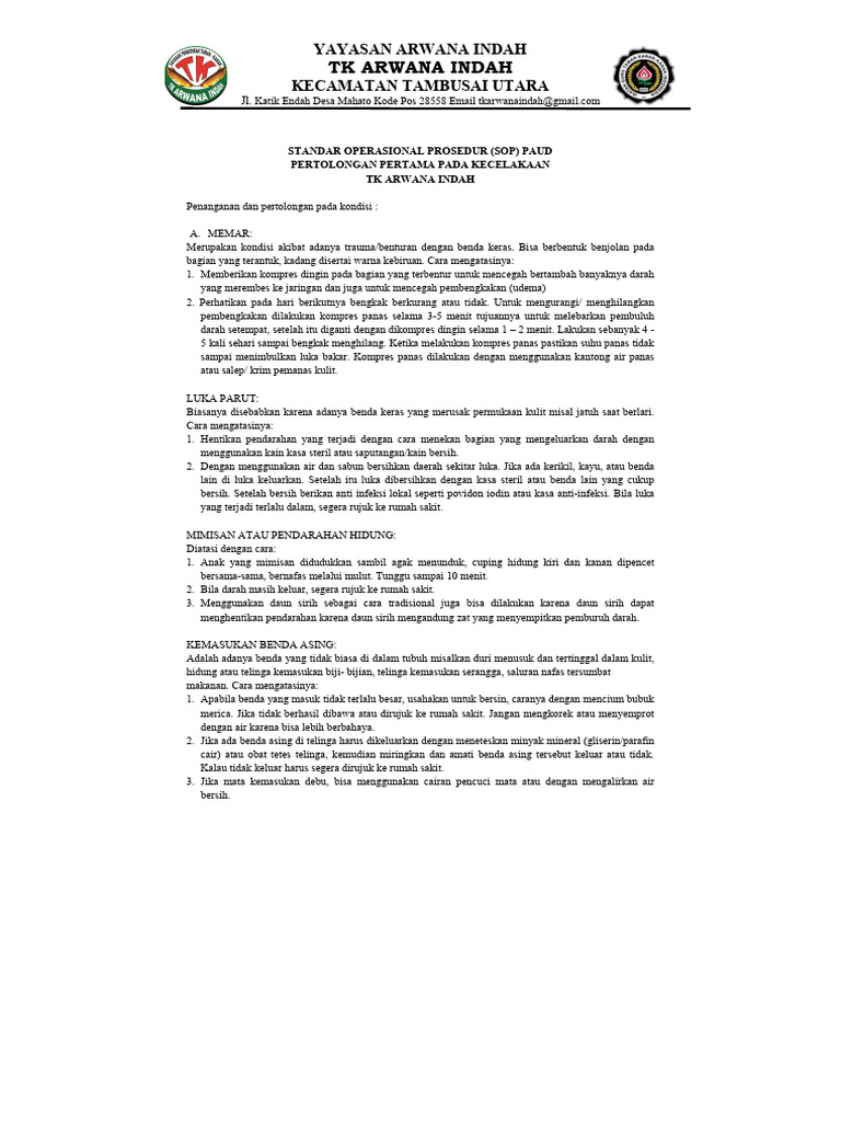 SOP P3K Dan Covid | PDF