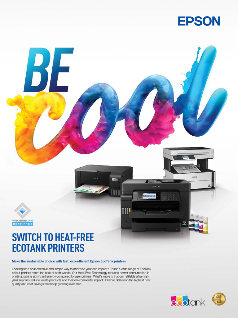 Epson Becool Ecotank Range Brochure | PDF | Printer (Computing ...