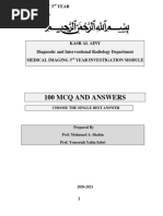 Medical Imaging MCQ Past Questions and Answers | PDF | Pelvis | Radiography