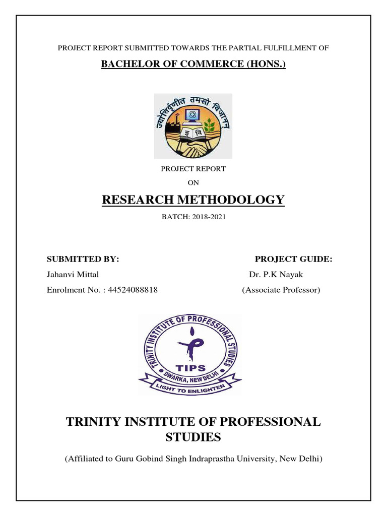 Sample Research Methodology Project Report | PDF | Level Of Measurement | Spss