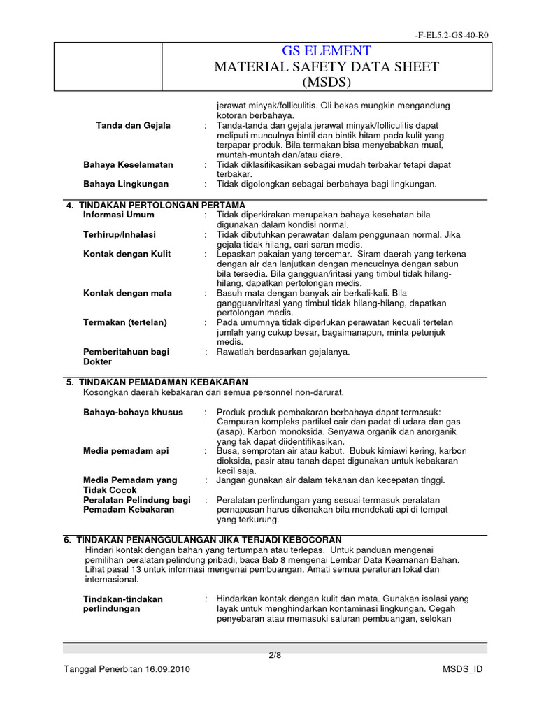 MSDS.05 Spirax S4 CX 60.MSDS | PDF