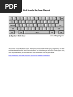 Hindi Remington Gail Keyboard Layout | PDF