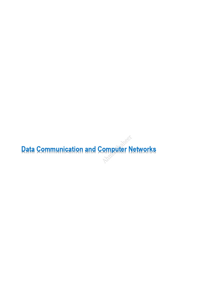 Data Communication & Computer Networks - 240712 - 162319 | PDF ...