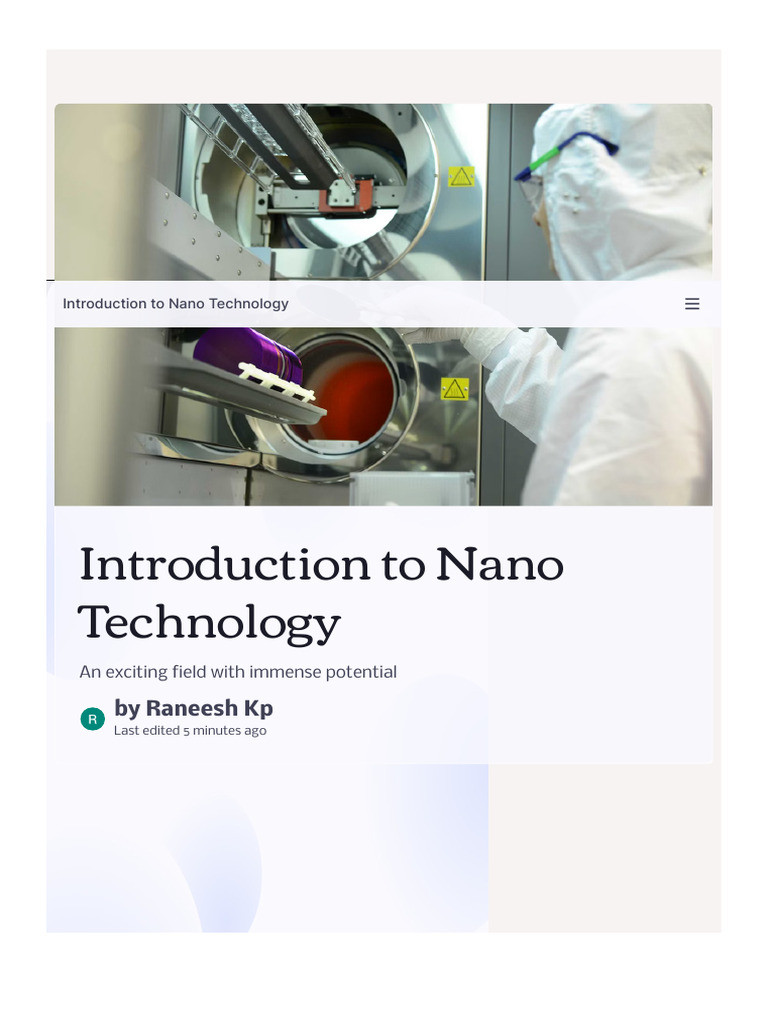 Introduction To Nano Technology Gamma | PDF | Science & Mathematics ...