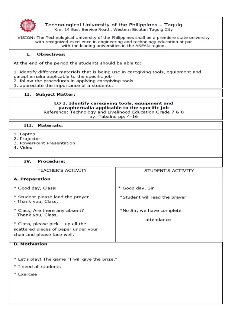 Tabalno SEMI-DETAILED LESSON PLAN | PDF | Behavior Modification | Human Communication