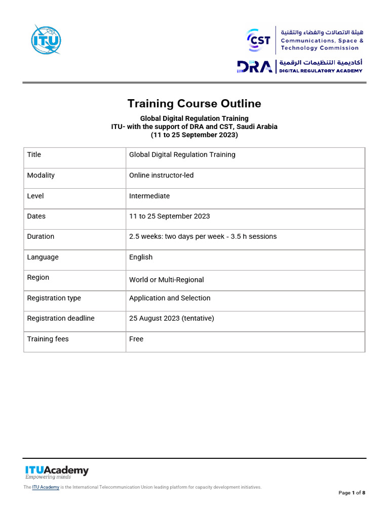 Global Digital Regulation Training Course | PDF | Computer Security ...