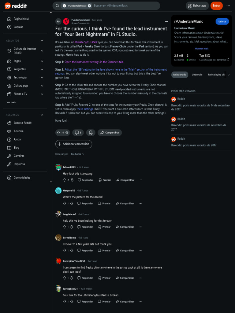 For The Curious, I Think I've Found The Lead Instrument For - Your Best ...