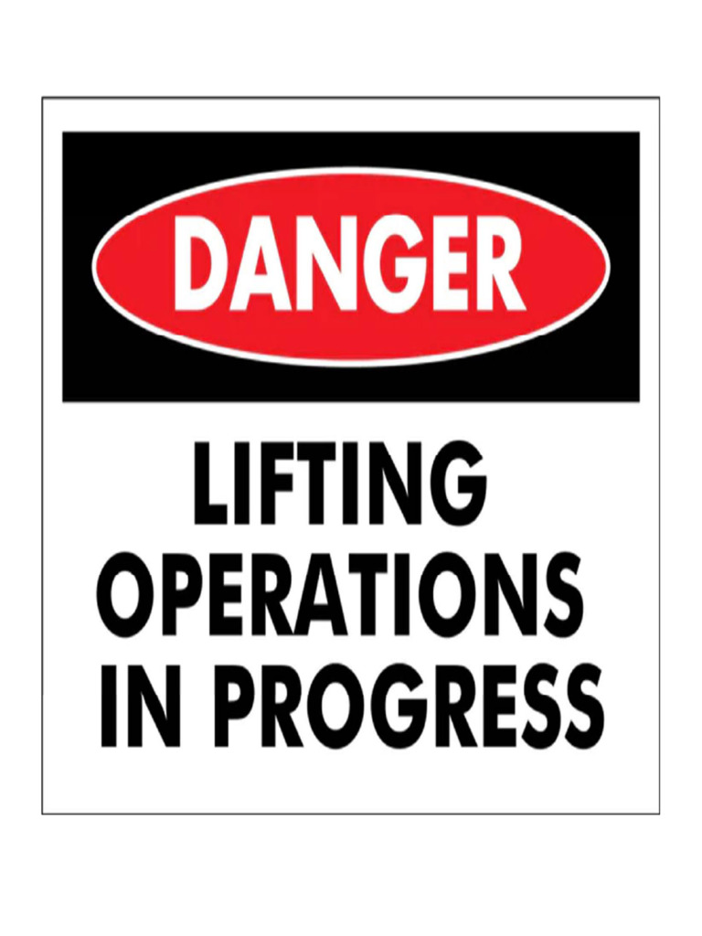 Lifting Signage | PDF