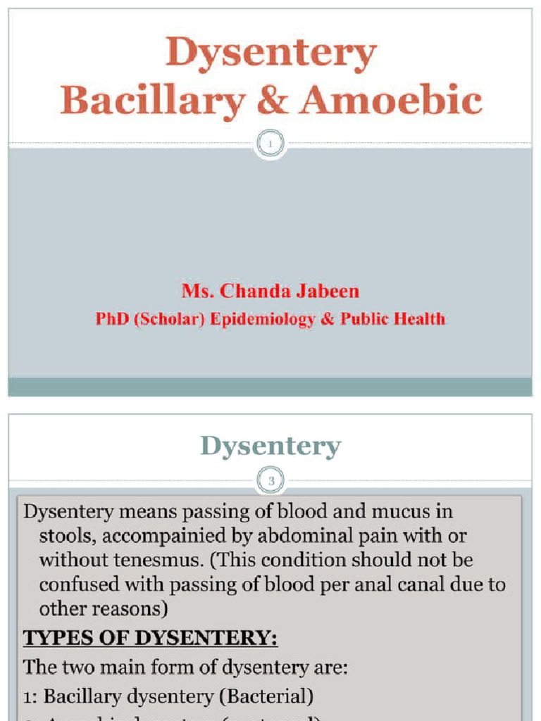 Dysentery | PDF