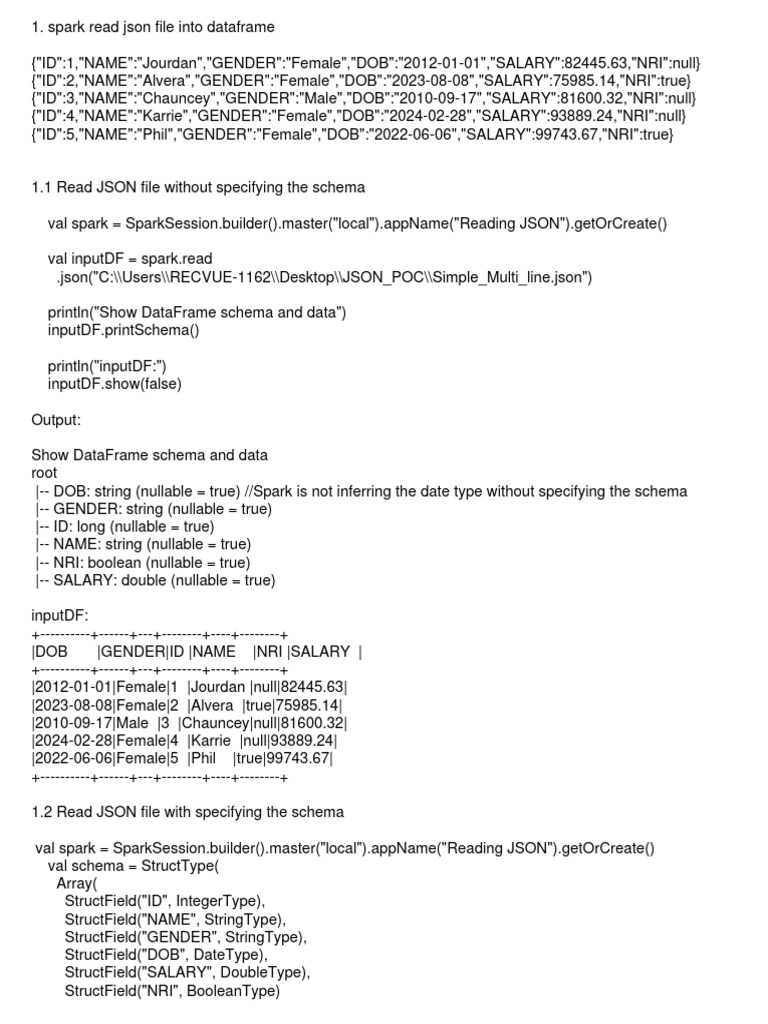 Json To Dataframe | PDF | Json | Boolean Data Type Json To Dataframe | PDF | Json | Boolean Data Type
