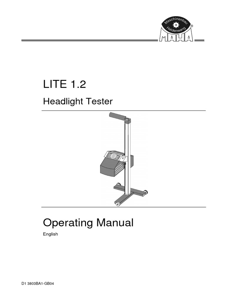 Litte 1.2 Headlight Tester-C | PDF | Headlamp | Light