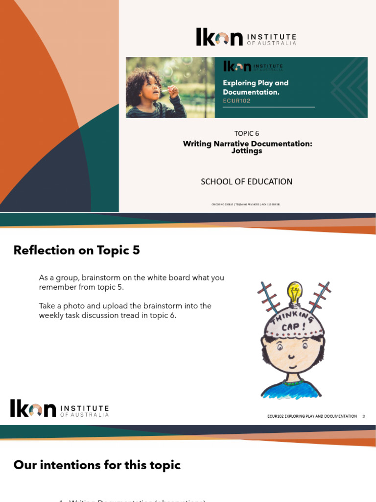 ECUR102 Topic 6 Writing Documentation - Jottings-1-1 | PDF | Human ...