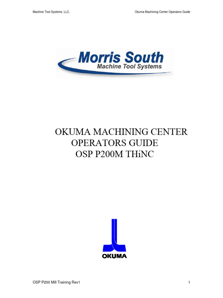 OSP P200M Operators Guide | PDF | Machining | Usb Flash Drive